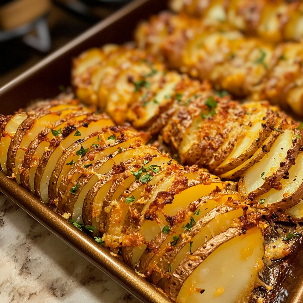 Crispy Sliced Baked Potatoes Recipe
