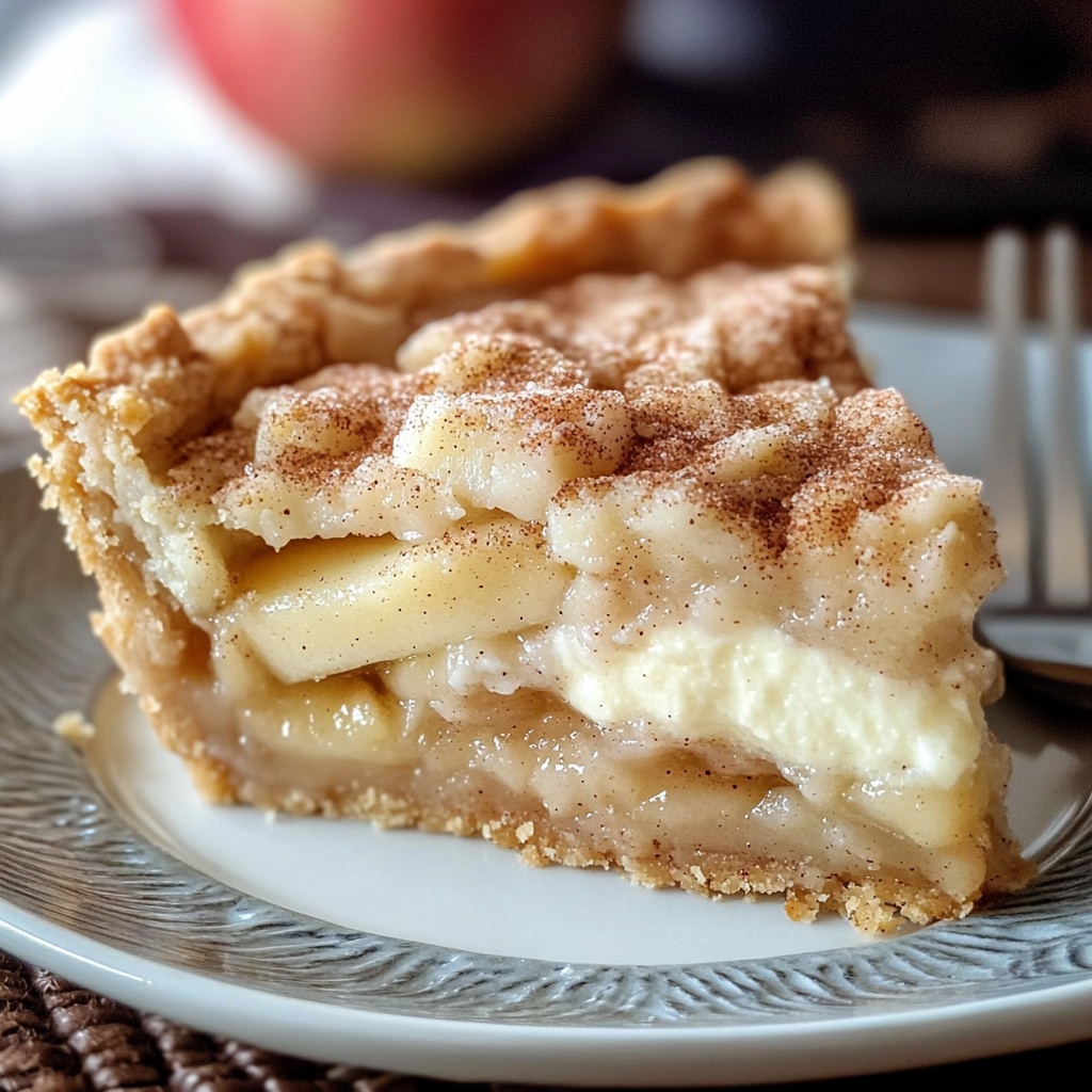 Snickerdoodle Cream Cheese Apple Pie
