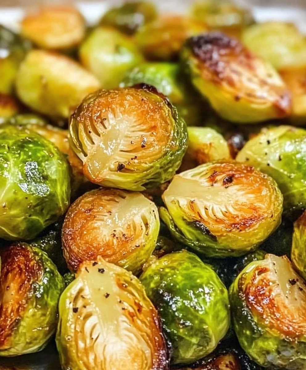 Garlic Roasted Brussels Sprouts