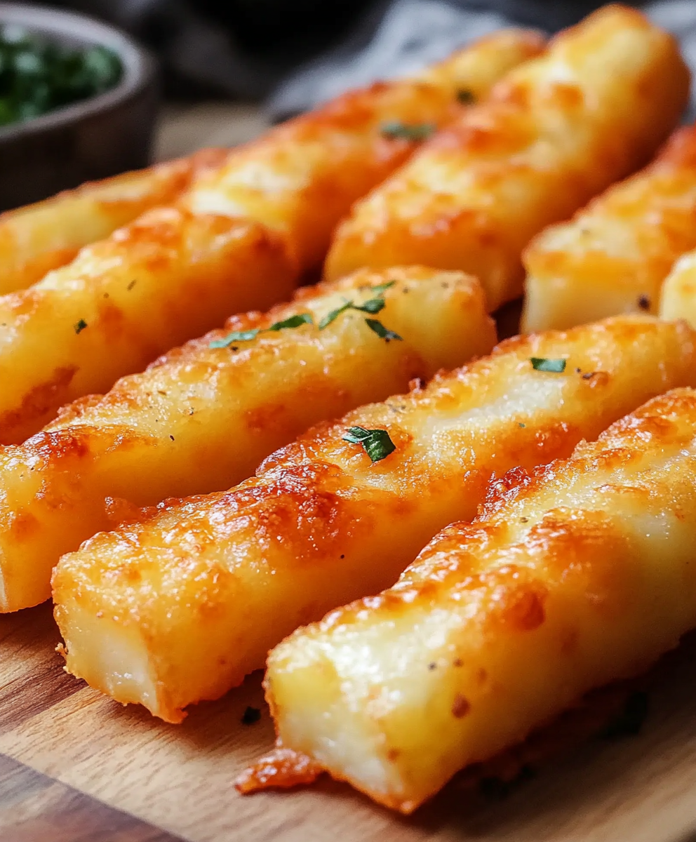 Crispy & Cheesy Potato Cheese Sticks Recipe
