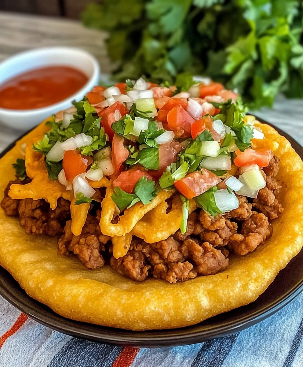 Homemade Navajo Taco (Indian Fry Bread) Recipe